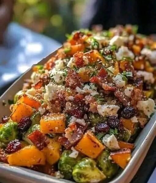 Roasted Brussels Sprouts & Butternut Squash Recipe – Easy Yum Recipes