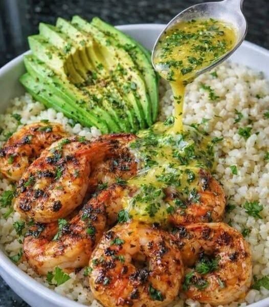 Grilled Shrimp Avocado Rice Bowls – Easy Yum Recipes